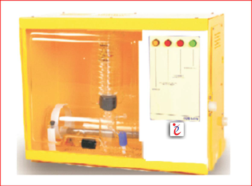 Borosilicate Single distillation. With built in triple safety features ...